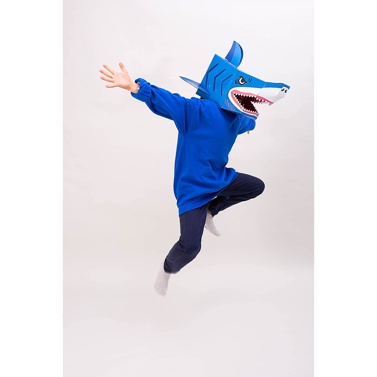 Omy 3D Shark Mask Craft Kit, Arts and Craft DIY Creative Mask Kit for Kids