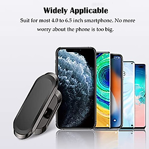 2 Pack Magnetic Phone Holder for Car【Upgrade 8X Magnets】Phone Mount for Car, 360°Rotation Universal Dashboard Phone Holder Magnetic Car Mount for iPhone 13/12/11 Pro and All Smartphones(Silver+Black)