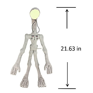 Dr.STONE Siren Head Plush Toys Limbs Movable Plush Toy Anime Black cat and Dog Doll Whistle Man Funny Doll，Plush Toys for Home Party Gift Birthday Gift（ Street Light Head）