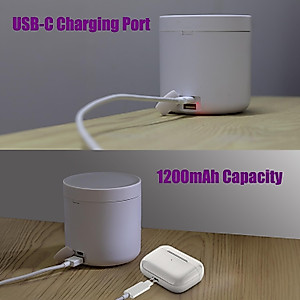 Auto Cleaner Kit for Airpods Pro 1 2 3 and Other Earphones,Equipped with a Cleaning Pen,Free Choice of Automatic or Manual Cleaning,1200mAh Battery Charging for Charging Bay