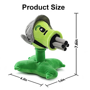 Maikerry 1 PC PVZ Plants Plush Toy,Stuffed Soft Doll Peashooter Plush Toy,Great Gift for Halloween & Christmas