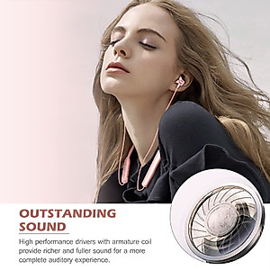 OINMELY Neckband Bluetooth Headphones V5.0 Wireless Headset Sport Earbuds w/Mic 12Hrs Playtime Cordless Noise-Canceling Earphones for Gym Running Compatible with iOS Samsung Android