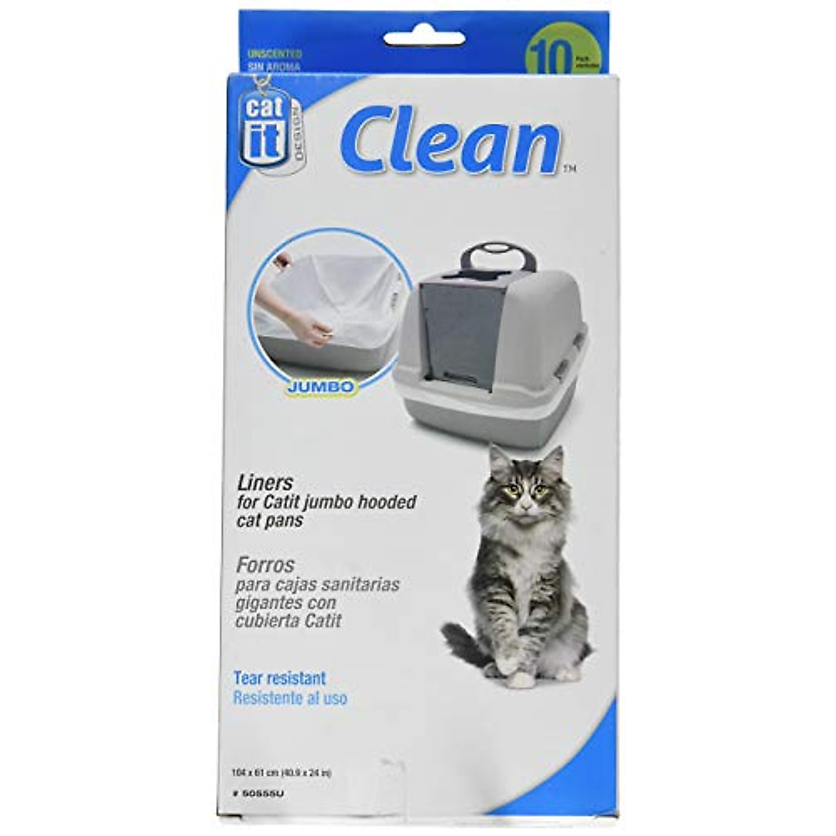 Catit Clean Biodegradable Liners, Jumbo 10ct