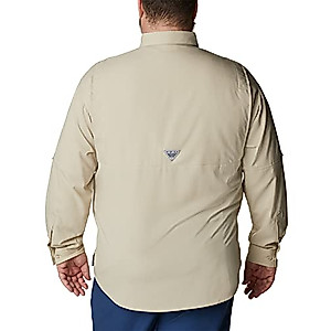 Columbia Men's Plus Tamiami II Long Sleeve Shirt, Fossil - Small
