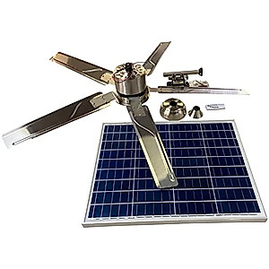 Outdoor Solar Stainless Steel Ceiling Fan with Remote Control