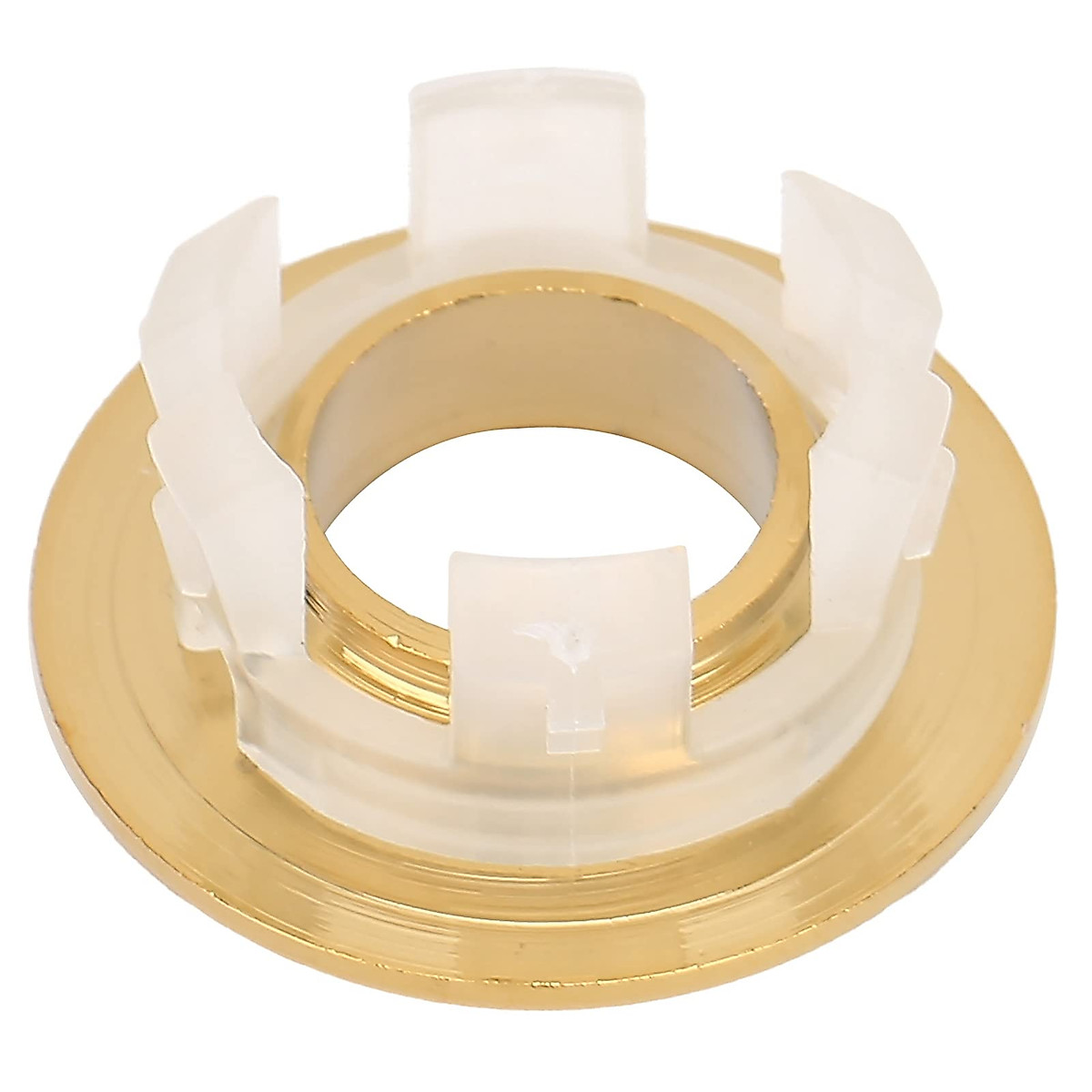 Bathroom and Kitchen Sink Overflow Cover Circular Spare Sink Hole Bathroom Sink Drains Bathtub Accessories (Gold)
