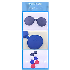 SiliconeLens Cover for Oculus Quest 2 Dust Proof Cover for Oculus Quest 2 Anti-Scratching Lens Protector (Blue)