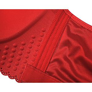 Women Support Push Up Seamless Bra Bralette/Plus Size/34 36 38 40 42 44 C D E/Wire Free Red 42C