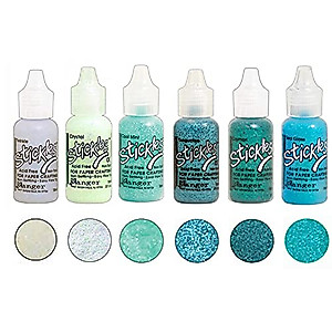 Ranger Stickles Glitter Glue Bundles - Six .5 fl oz Bottles (Frozen Updated)