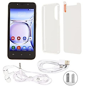 WiFi Unlocked Smartphone, Dual Camera Phone with Golden 4.5 Inch HD Screen, GPS Supported for Gaming (US Plug)