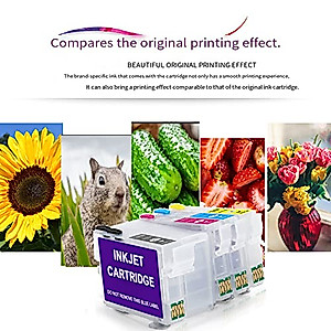SHDSL Sublimation Ink Cartridges, Empty Refillable Ink Cartridges Compatible for WF-7110 WF-7210 WF-7610 WF-7620 WF-7710 WF-7720 WF-3620 WF-3640 Printers ARC Chip 4Pcs Reusable Ink Cartridges Kit