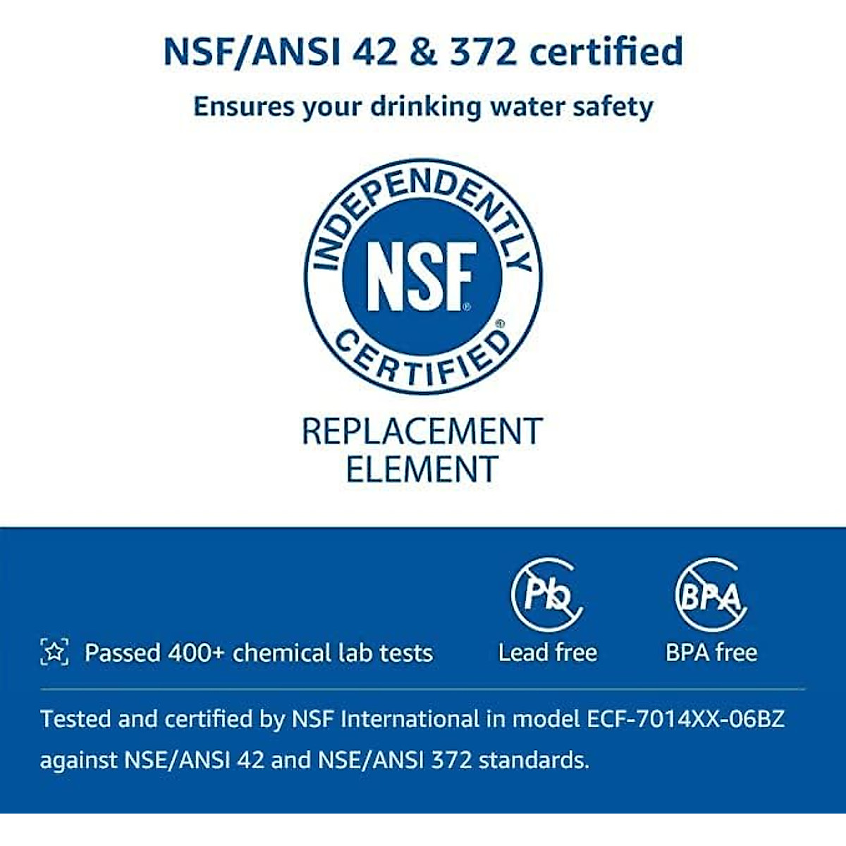 Waterdrop Replacement for Brita® Filters, Pitchers, Dispensers, NSF Certified Pitcher Water Filter, Brita® Classic OB03, Mavea® 107007, 35557, and More, Pack of 6