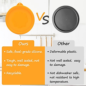 LUVCOSY 2 Cup Silicone Replacement Lids Storage Cover for Pyrex 7200-PC Glass Bowls (Container not Included) 4 Pack Microwave, Dishwasher and Freezer Safe