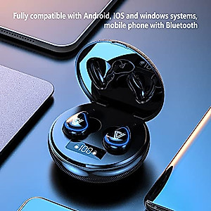 LILAJO Wireless Bluetooth Headset - True Stereo Binaural Earplugs with Light Magnetic Absorption - in-Ear Sports Headset - Noise Reduction Bluetooth Headset - Immersive Premium Sound