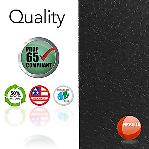 Resilia Work Bench Mat - 23.5" X 47.5", Scratch-Resistant PVC Mats - Protect Your Workbench, Table, or Tool Station from Painting, Woodworking, Crafting, Building, & More, Black