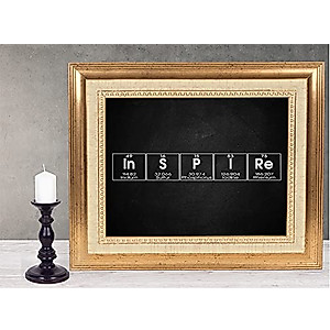 Inspire Periodic Table of Elements Print, 14"x11" Unframed Inspirational Science Poster, Chemistry Art Ideal for Science Lab, Classroom or Home Decor