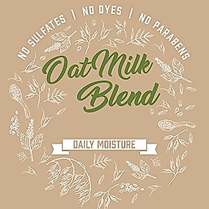 Aveeno Farm-Fresh Oat Milk Overnight Hair Mask with Oat Extract & Almond Milk, Hydrating Treatment for Dry Damaged Hair, Safe for Color-Treated Hair, Sulfate, Paraben & Dye-Free
