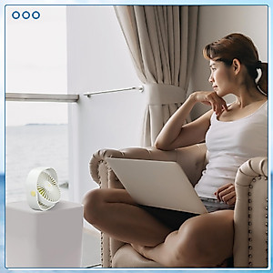 Rossesay 1 Pcs Cruise Ship Approved Travel Fan USB Fan Portable Travel Fan Cruise Ship Essentials Small Desk Fan for Cruise Travel Office Bedroom Home Sleeping Desktop Camping