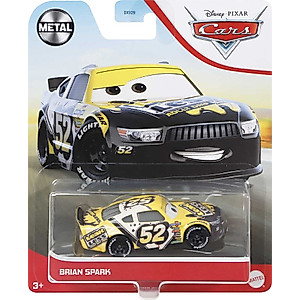 Disney Car Toys Brian Spark, Miniature, Collectible Racecar Automobile Toys Based on Cars Movies, for Kids Age 3 and Older