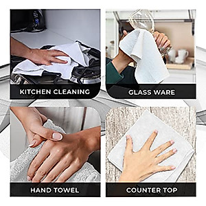 Avalon Towels Cotton Washcloths – (Pack of 60) Bulk 12"x12" Premium Ring Spun Cotton, Absorbent, Soft Face Towels, Gym Towels, Hotel and Spa Quality, Reusable Fingertip Towels (White)