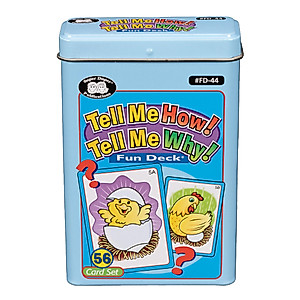 Tell Me How! Tell Me Why! Fun Deck Cards - Super Duper Educational Learning Toy for Kids