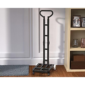 Davcreator Hand Push Truck with Wheels for Moving Furniture Shopping Cart 100LBS Load Capacity