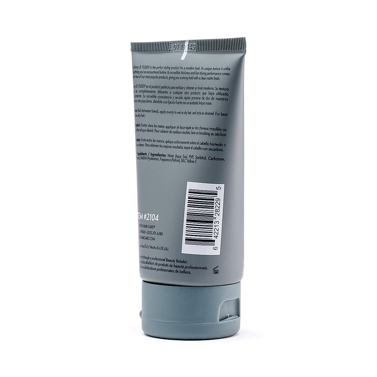 JOHNNY B. Fuddy Strong Professional Matte Hair Styling Gel 3.3 oz.