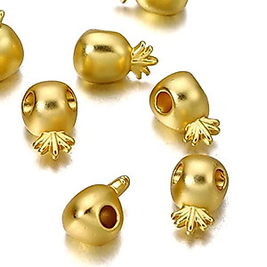 15pcs 2mm Mixed Zinc Alloy Pore Beads Loose Spacer Beads Metal Beads for Jewelry Making DIY Loose Beads