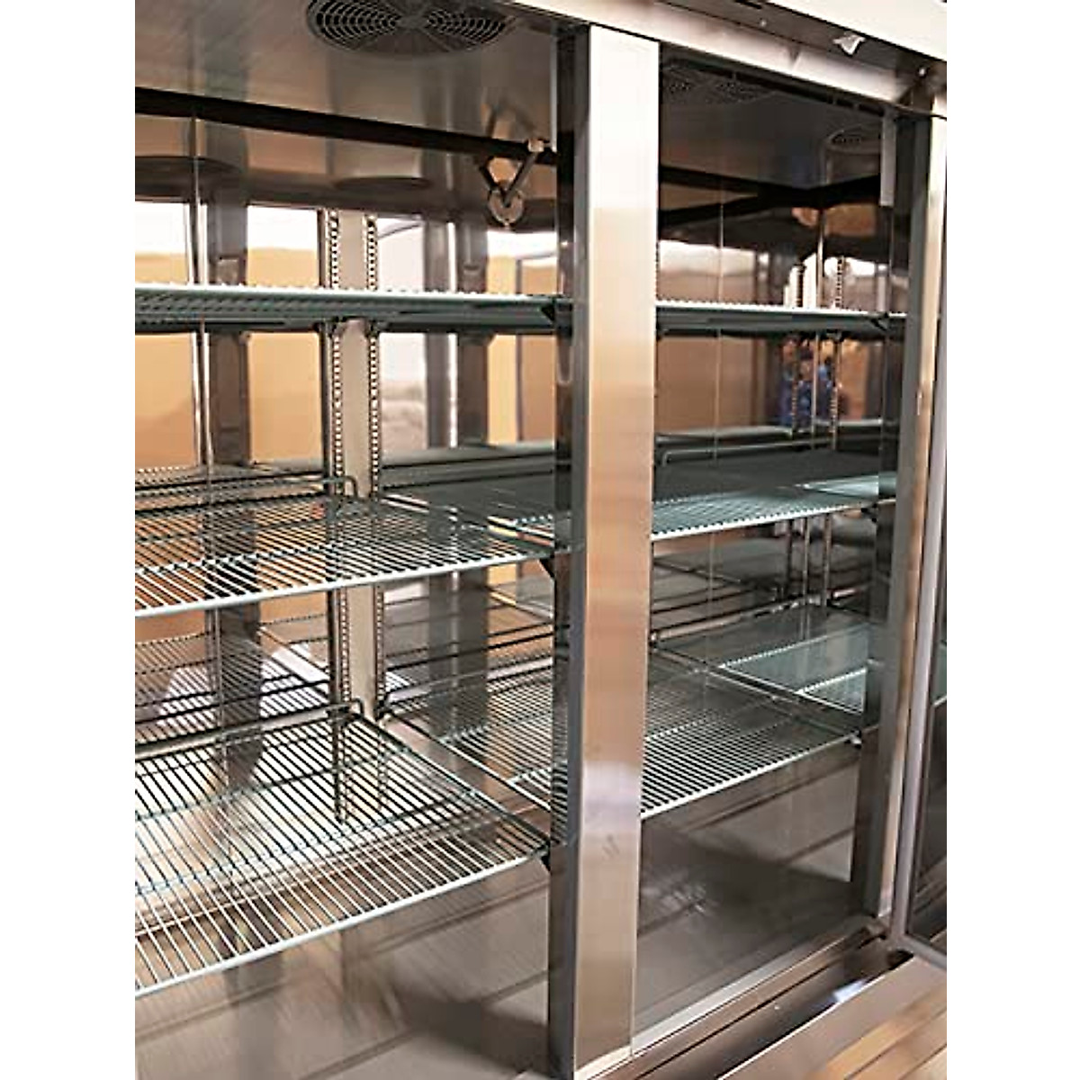 Vortex Refrigeration Refrigerator 3 Solid Door Commercial Stainless Steel- 72 Cu. Ft. …