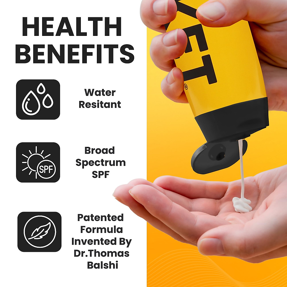 JACKET Sunscreen SPF 50+, Anti-Aging sunscreen with Vitamin C, Water resistant sunscreen for face, Zinc oxide sunscreen lotion, Age Spot Remover, Sunscreen for Body - LARGE 4 OZ size