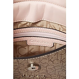 Calvin Klein Danica Crossbody Mini Textured Almond/Taupe/Crystal Pink One Size