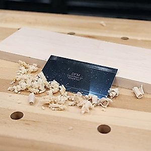 DFM Tool Works Blue Cabinet Scraper Rectangle Sets- MADE IN USA - Multiple Sizes (2, 0.032" x 2.5" x 5")