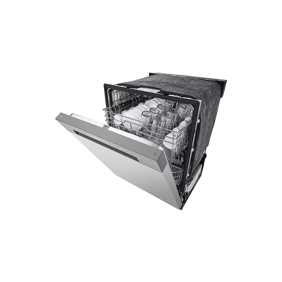 LG 24-Inch Front Control Dishwasher with SenseClean in Stainless Steel - LDFC2423V