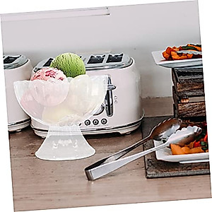 STOBAZA 6pcs ice cream cup glass tulip cup salad jelly cup mousse serving cups dessert tumbler cup footed dessert bowl mousse cups glass dessert bowl pudding bowl European style fruit cup