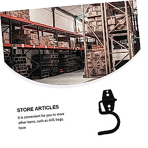 Outanaya Mop Holder Utility Hooks Garage Wall Mount Heavy Duty Hangers Broom Storage Solution