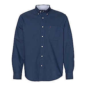 Tommy Hilfiger - New England Solid Oxford Shirt - 13H1864 - L - Navy Blazer