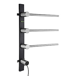 Bathroom Towel Warmer | Electric Wall Mounted Bathroom Towel Rack - Timing Function Electric Heated Towel Rack for Kitchen, Bathroom, Hotel, Apartment, and Gym