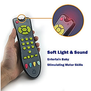 CCYYZZ Baby Remote Control Toy, Musical Toy with Light and Sounds, Learning for 12 Months+ Infants, Toddlers, Babies, Multi-Language Development from Number 0-9 in English, French, Spanish (63533)