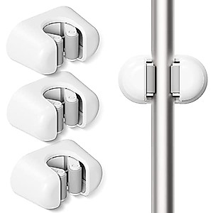 BEZOX Broom Holder, 3 PCS Wall Mount Mop Organizer Gripper, Self-adhesive Cleaning Suppliers Hanger Stands Rack for Bathroom, Kitchen, Garden, Garage Organization Storage