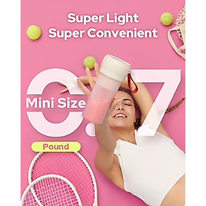 IHOM Portable Blender, Rechargeable Cordless Portable Blender for Shakes and Smoothies,10.5Oz BPA-Free Mini Blender,30 Watts, Single Serve Blender Cup for Kitchen, Gym, Travel, Office (Cream White)