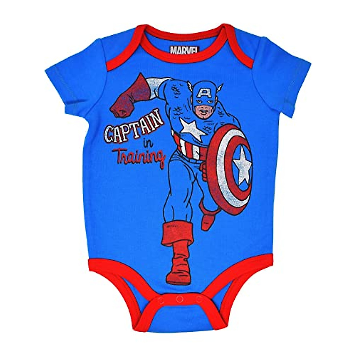 Marvel Avengers Newborn Baby Boys 5 Pack Short Sleeve Bodysuits Classic 0-3 Months