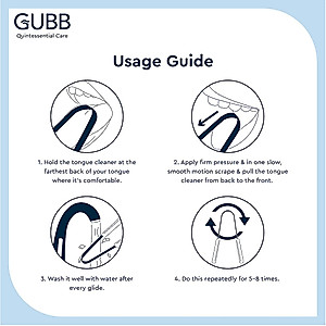 GUBB Tongue Cleaner For Kids & Adults (Metal Tongue Cleaner Pack of 2)