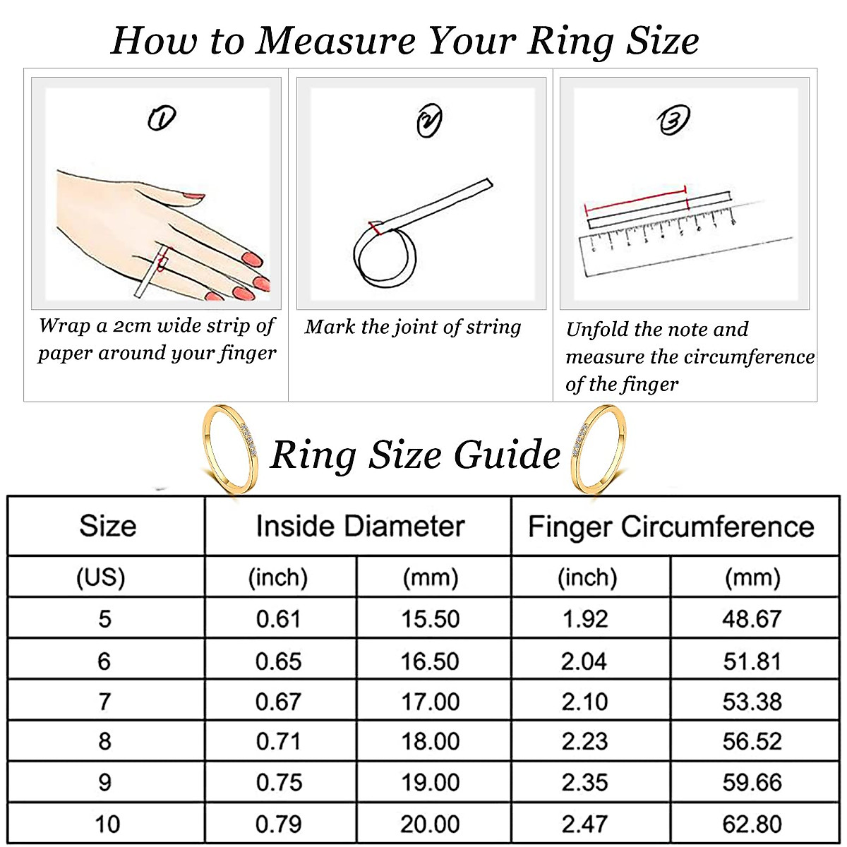 ZOERAY 5 PCS 14K Gold Plated Stacking Rings for Women Thin Gold Stackable Band Ring No Tarnish Simple Knuckle Rings Filled Rose Gold Silver Gold Rings Set Size 5-10