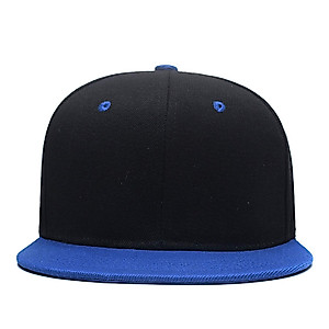 Eray Hip Hop Snapback Casquette,Embroidered.Custom Flat Bill Dance Plain Baseball Dad Hats Black Blue
