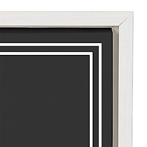 Kate and Laurel Sylvie Wash Dry and Fold Framed Canvas Wall Art by Maggie Price of Hunt and Gather Goods, 18x24 White, Retro Laundry Sign for Wall