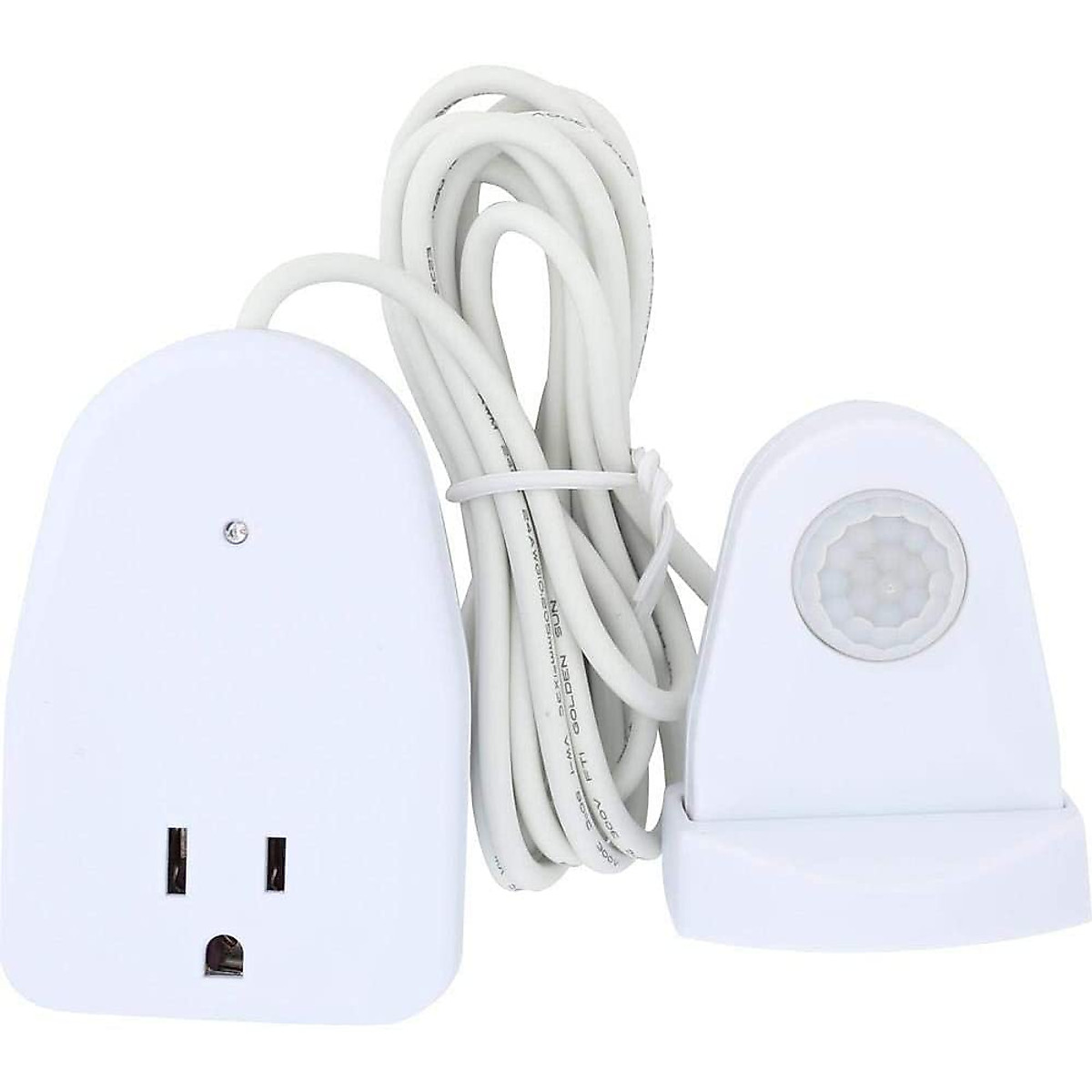 Westek MLC12BC-4 Indoor Plug-in Corded Motion Activated Light Control, 1 Count (Pack of 1), White