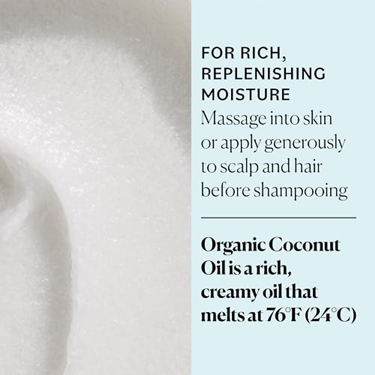 Sky Organics Organic Extra Virgin Coconut Oil for Hair & Skin, 100% Pure & Cold Pressed USDA Certified Organic to Moisturize, Soften & Nourish, 16.9 fl. Oz