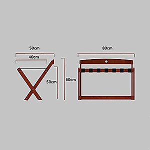 DIEFMJ Foldable Luggage Rack - Solid Hardwood Foldable Storage/Organization Shelf - Easy Assembly - for Home, Bedroom & Travel (Color : White)