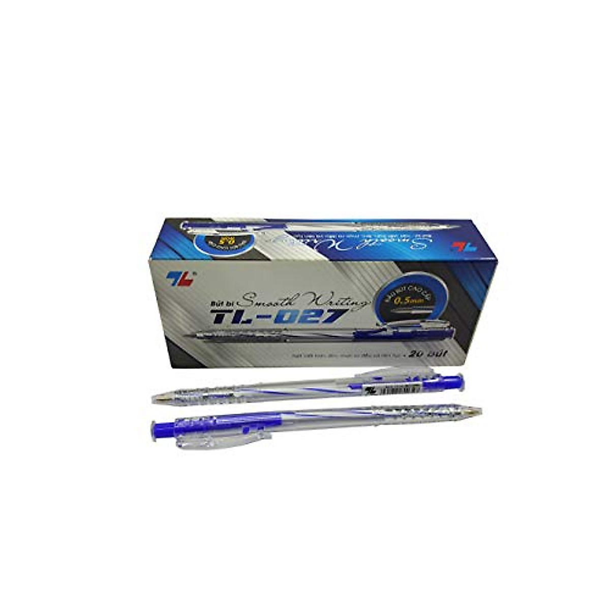 Box 20pcs ballpoint pen, blue ink pen, retractable ballpoint pen, recordable pen 0.5mm pen needle tip pen smooth writing pen, precise v5 rolling ball pen extra fine. Nice pens for writing