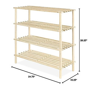 Whitmor Wood 4-Tier Shelf
